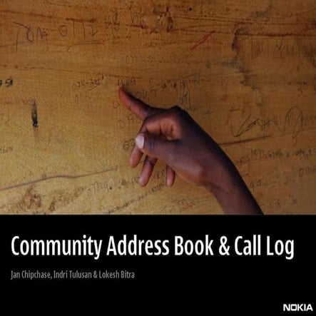 Community Address Book | PPT