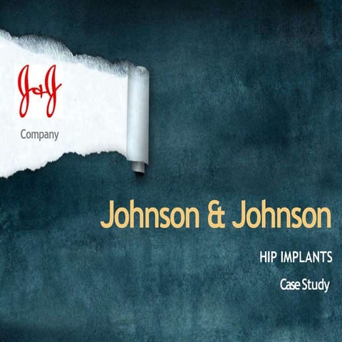 Johnson and johnson case study | PPTX