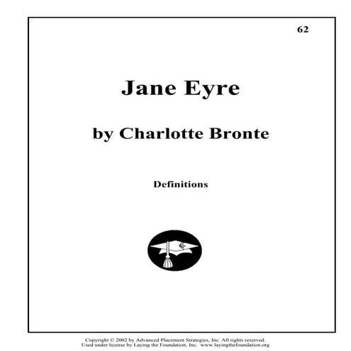 Jane 20 eyre vocab quizes and answers | PDF