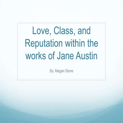 Jane Austen Powerpoint | PPT