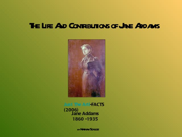 Jane addams | PPTX