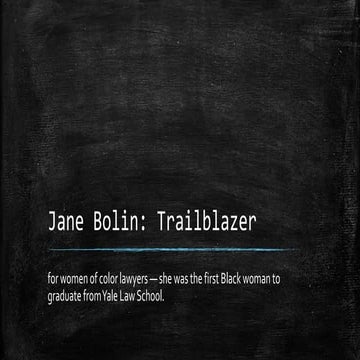 Kensi Gounden - Jane Bolin | PPT