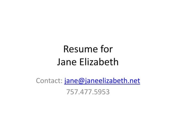 Resume ProCoord | PDF