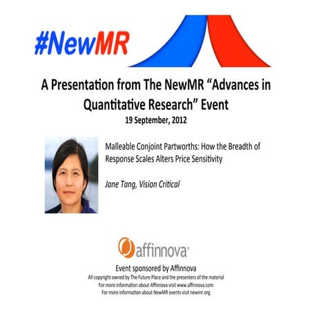 Jane tang advances in quant - 2011 | PPT