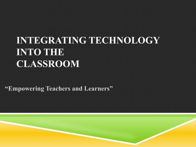Technology Integration Matrix Introduction | KEY