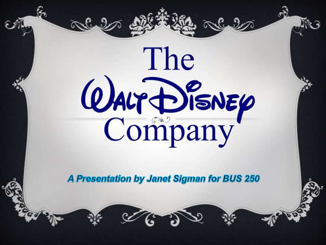 Walt disney ppt | PPTX