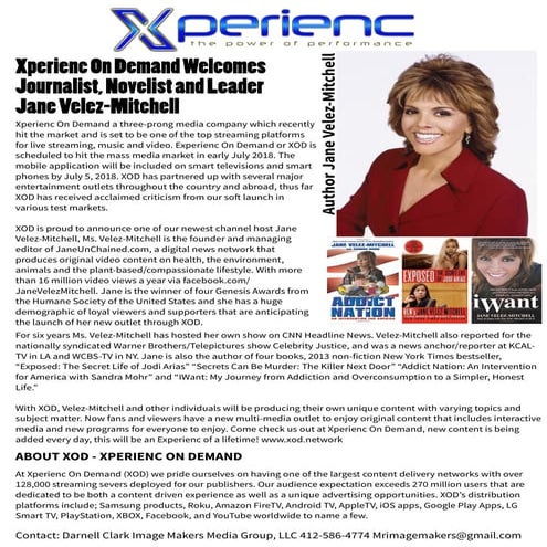 National Television Journalist and Award Winning Author Jane Velez ...