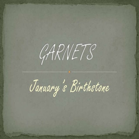 Jan garnet | PPTX