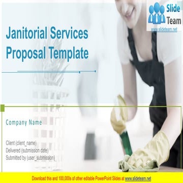 Janitorial Services Proposal Template PowerPoint Presentation Slides | PPT