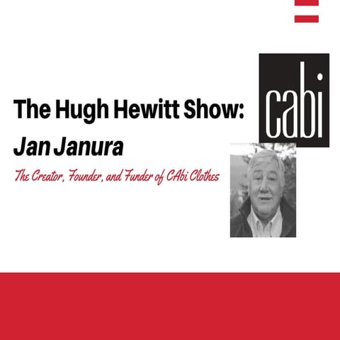 Jan Janura Talks CAbi Clothes on The Hugh Hewitt Show | PPT