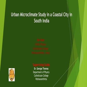 urban microclimate study -air qualiry index | PPTX