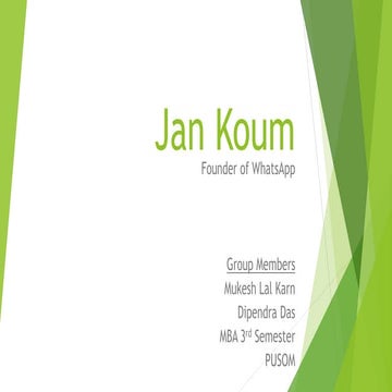 Jan koum | PPTX