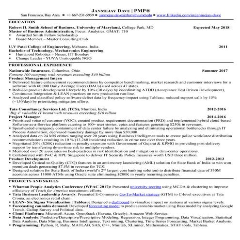 Janmejay Dave Resume Product | PDF