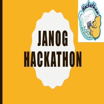 JANOG Hackathon | PDF