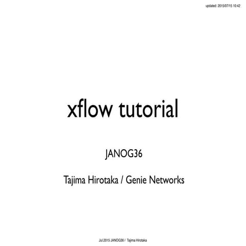 xFlow tutorial | PDF