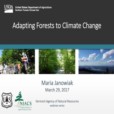 Adapting Forests to Changing Conditions: Tools and Approaches for ...
