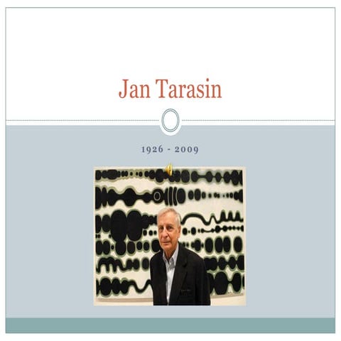 Jan tarasin | PPT