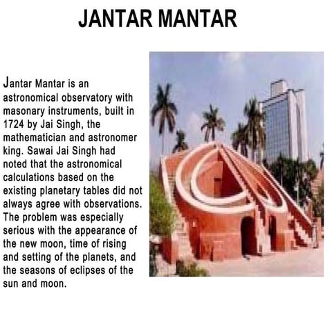 Who Built Jantar Mantar Astronomy