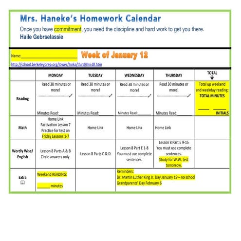 Homework Presidents' Day | PDF