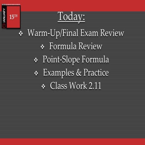 January 15, 2015 | PPT