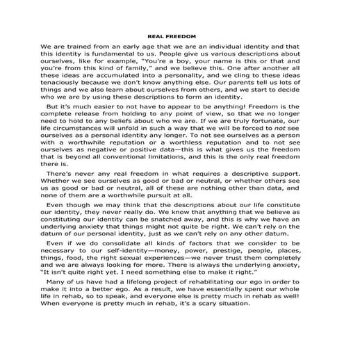 Real Freedom | PDF