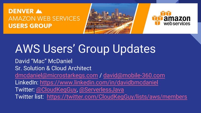 January 2017 - Deep dive on AWS Lambda and DevOps | PPT January 2017 - Deep dive on AWS Lambda and DevOps | PPT
