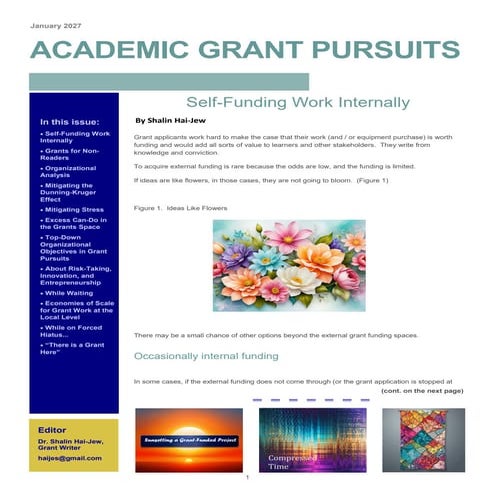 Academic Grant Pursuits Newsletter - January 2027 | PDF