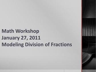 Understanding division of fractions | PPT