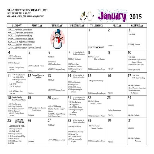 March 2015 calendar | PDF