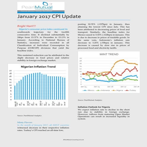 JANUARY 2018 CPI REPORT !!!! | PDF | Currencies | Economy