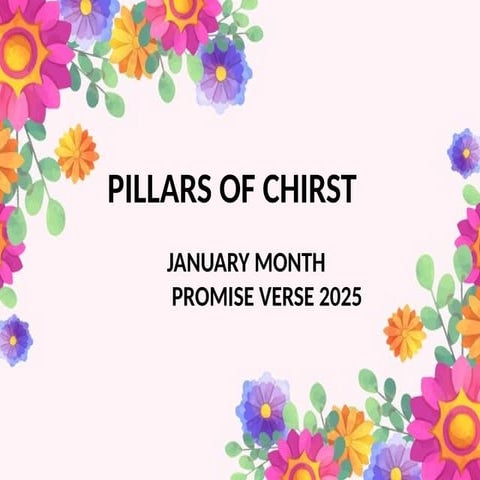 JANUARY MONTH PROMISE VERSE.2025.pptxvvddd | PPTX