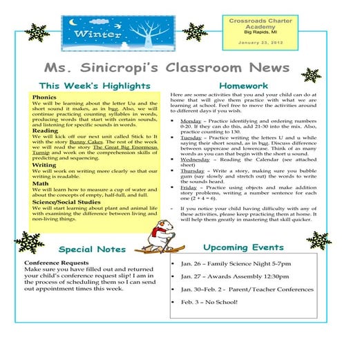 January Newsletter | DOC