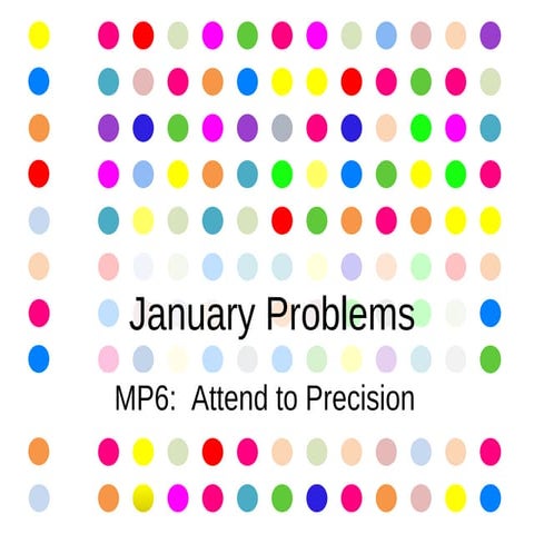 January Problems | PPT