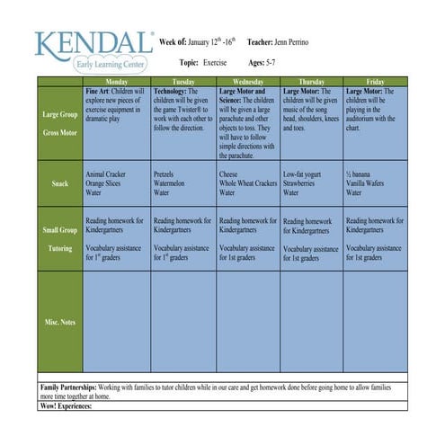 January week2 schoolage | PPT