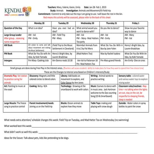 Jan week 5, 28 1 movement | PDF