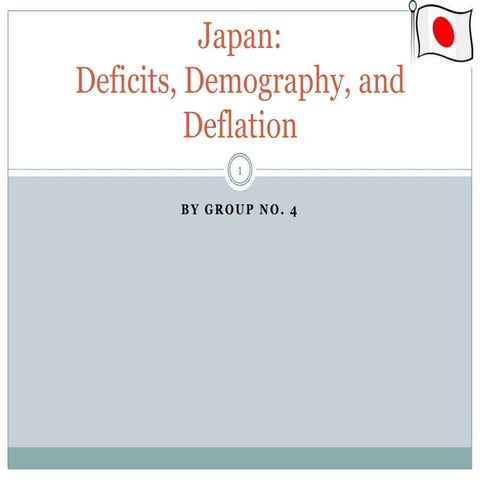 Japan-Deflation,Demography | PPTX