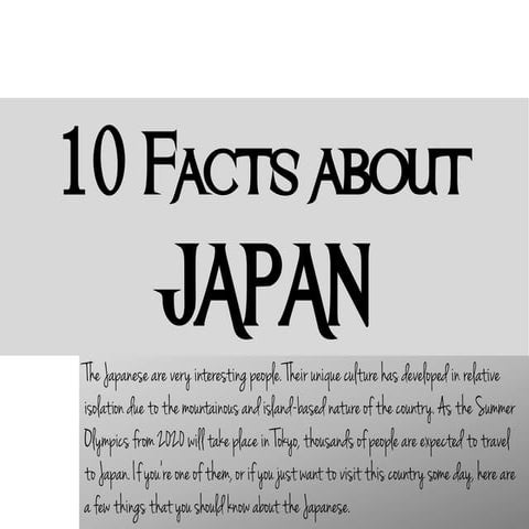 10 Facts about Japan - LANGUAGE | PDF