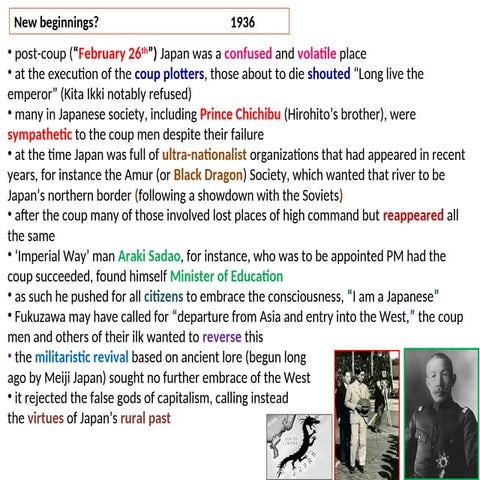The rise of japanese militarism | PPT