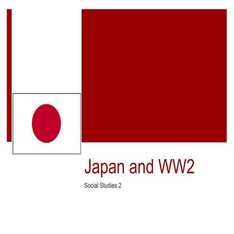 Japan and World War II | PPTX