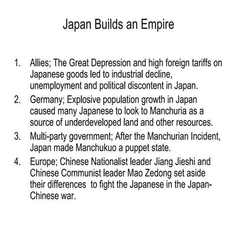 Japan builds an empire wksht | PPT | Death, Injury, or Military ...