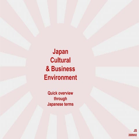 JAPANESE CULTURE & BUSINESS ETIQUETTE | PPT