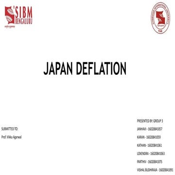 Japan deflation | PPTX