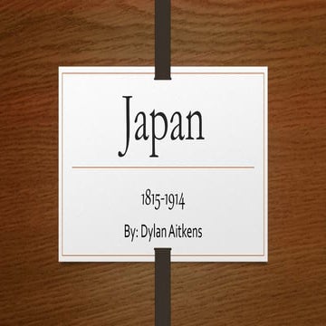 Japan | PPT