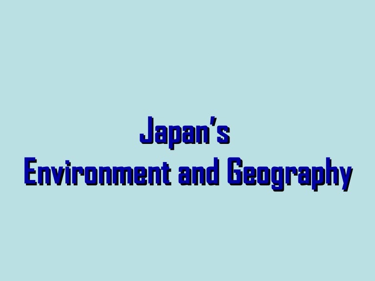 Japan environment