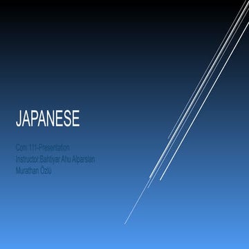 Japanese | PPT