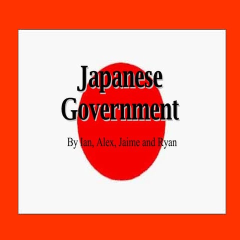 Japanese Government | PPT