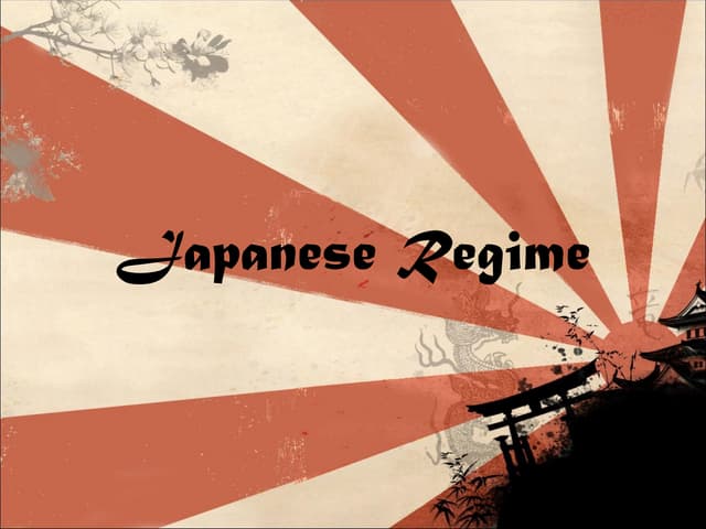 Japanese period in the philippines | PPTX