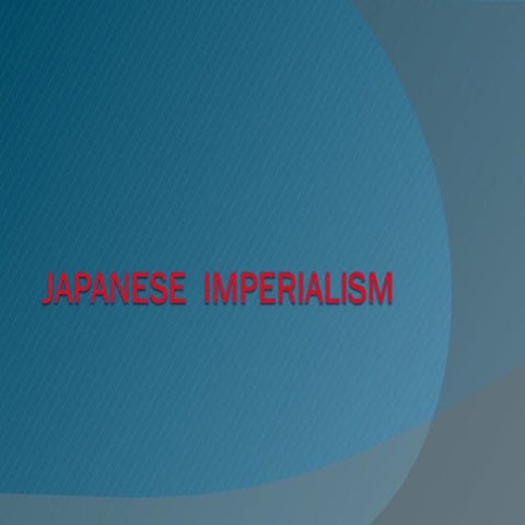 East Asia: China & Japanese Imperialism | PPT
