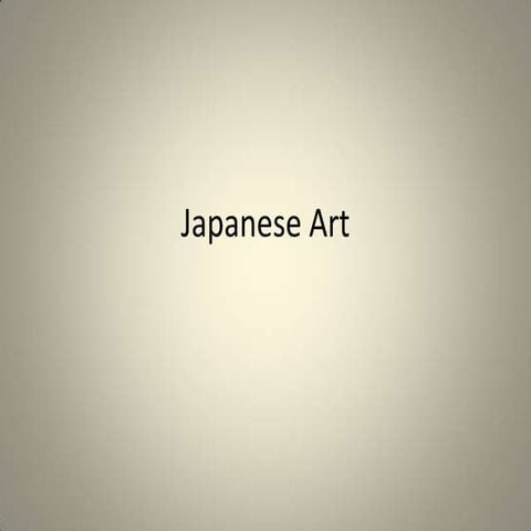 Japanese art | PPTX