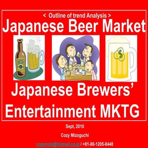 Japanese beer market + some mktg featuring entertainments | PDF